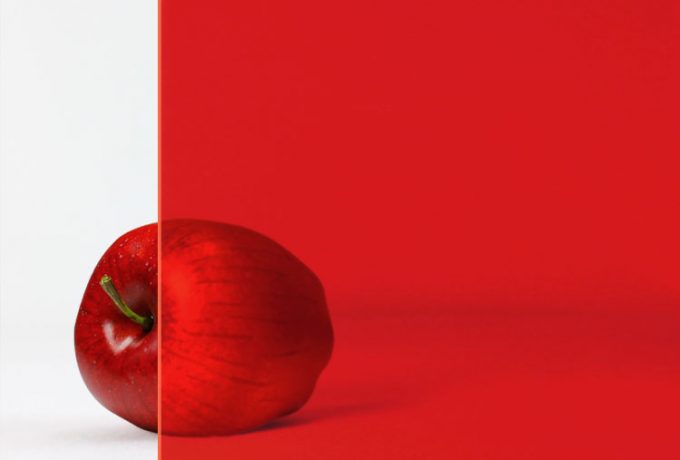 Colored Architectural Glass “Flame Red" | Bendheim