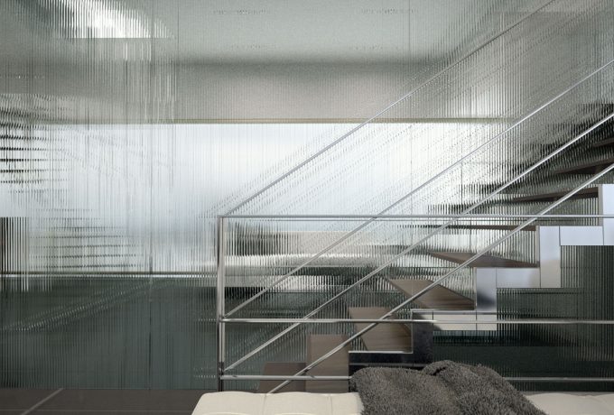 "Fluted" Architectural Mirror | Bendheim