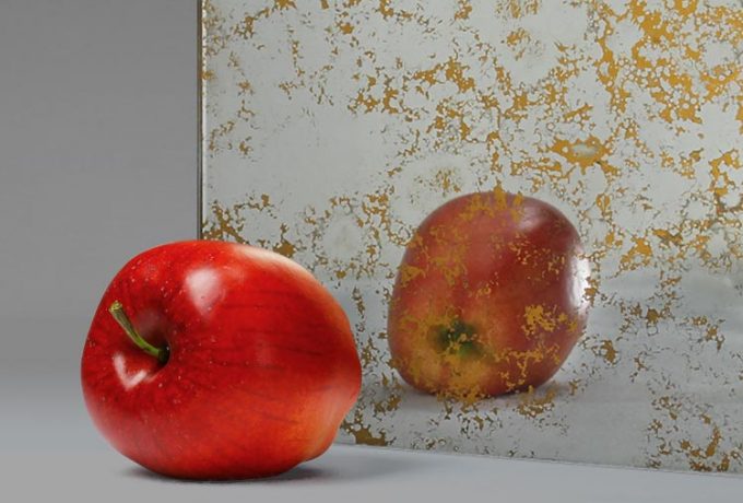 VintageMirror™ "Gold Flake" Antique Mirror | Bendheim