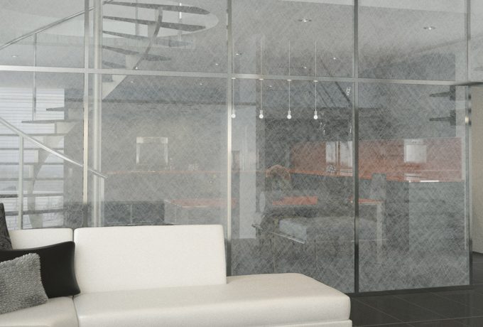 Japanese "Spun" Rice Paper Laminated Architectural Glass | Bendheim