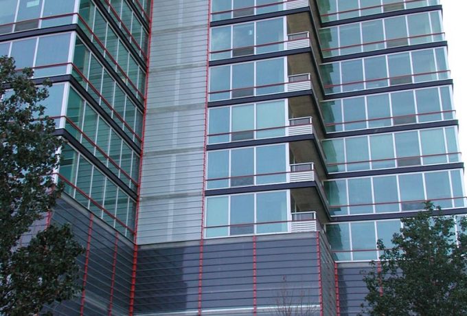 Optima Horizons Parking Structure | Bendheim Channel Glass Project